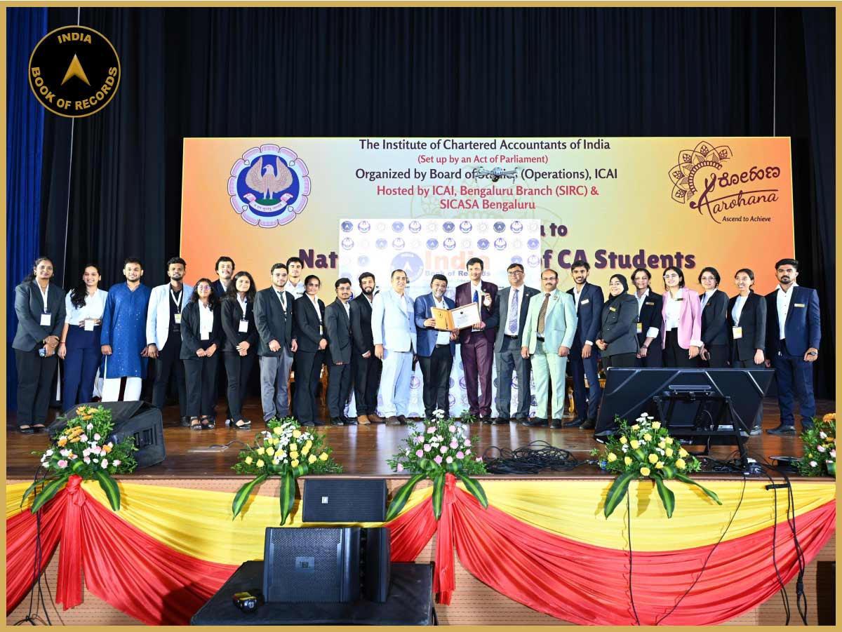 Maximum CA Students Sang the ICAI Motto Song Simultaneously - India ...