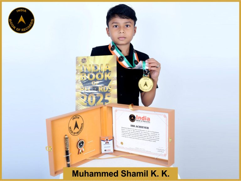 Muhammed Shamil K. K. - IBR Achiever