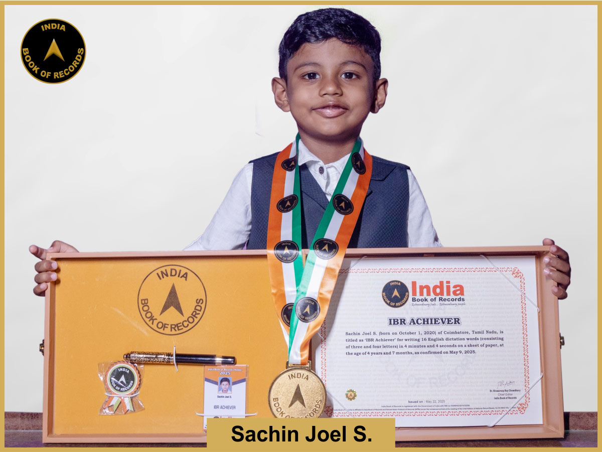 Sachin Joel S. - IBR Achiever