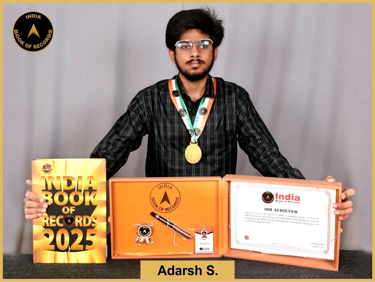 Adarsh S. - IBR Achiever