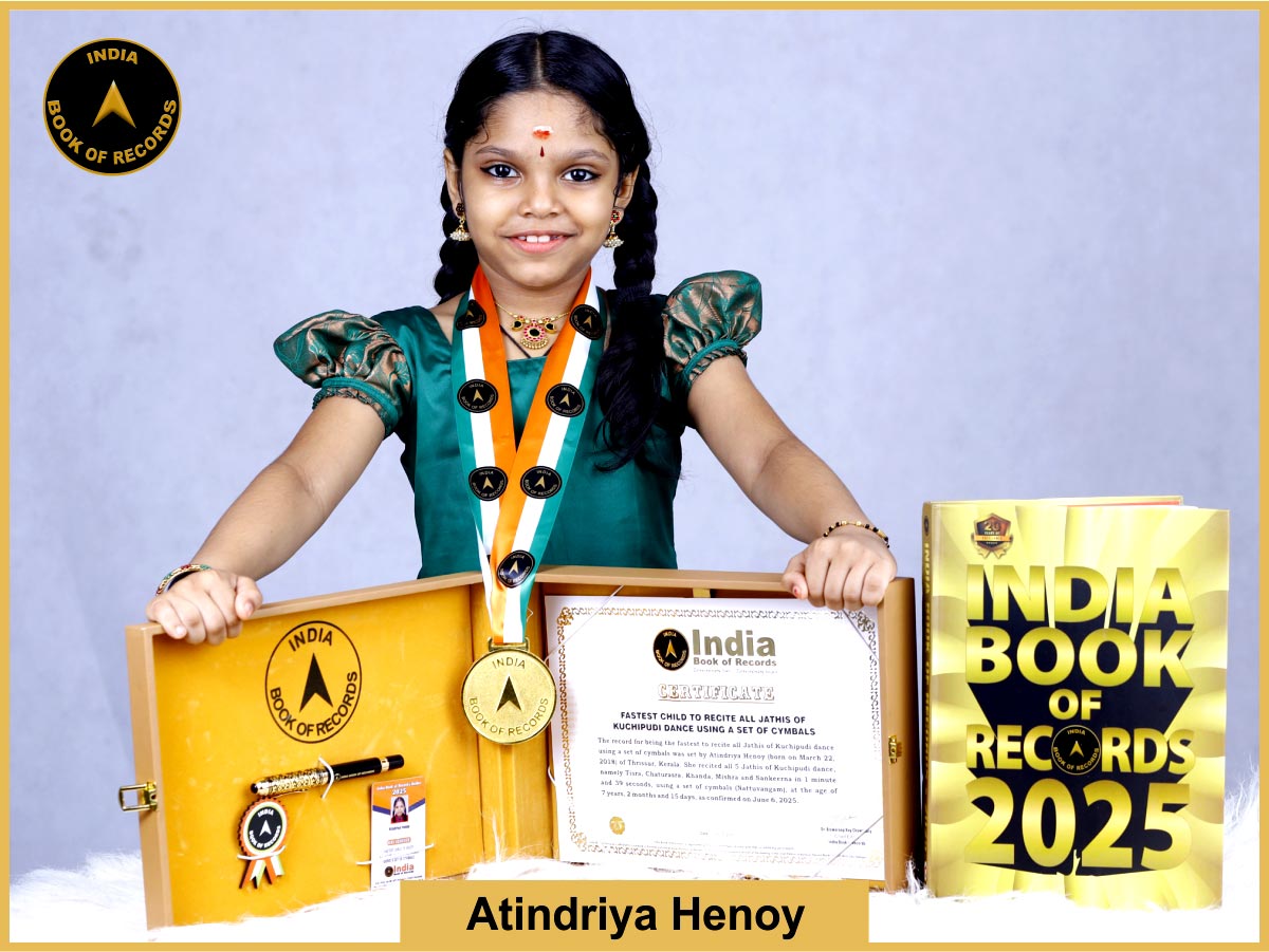 Fastest child to recite all Jathis of Kuchipudi dance