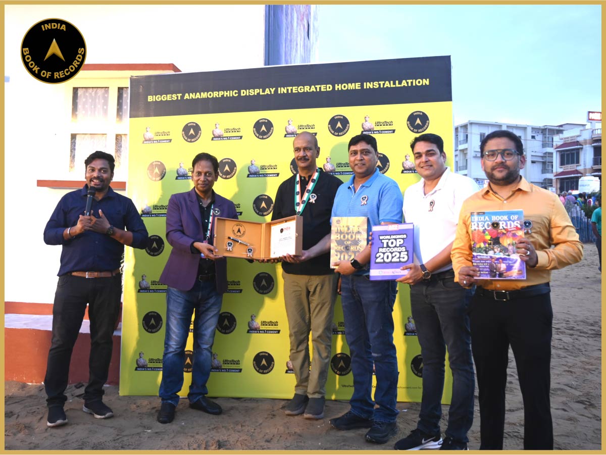 Biggest Anamorphic Display Integrated Home Installation - India Book of ...