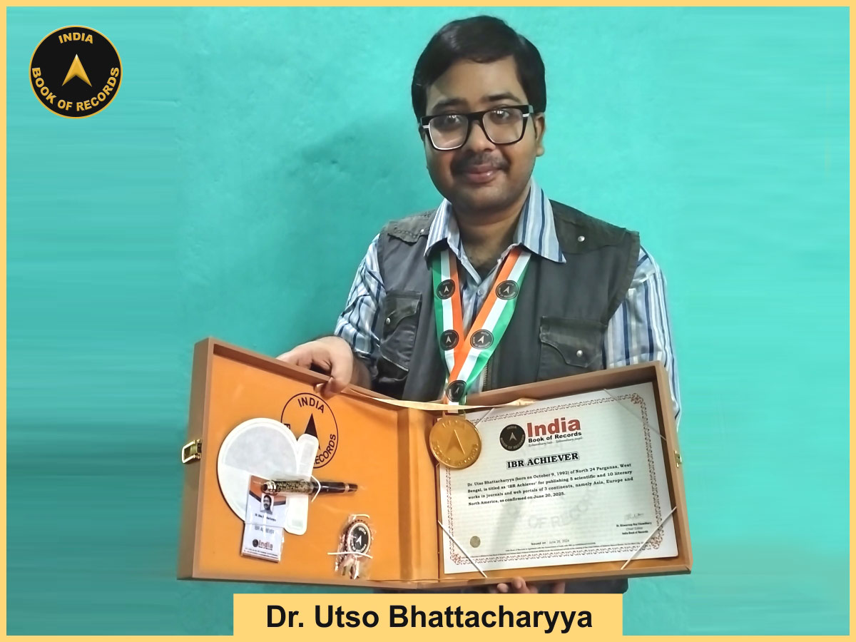 Dr. Utso Bhattacharyya - IBR Achiever