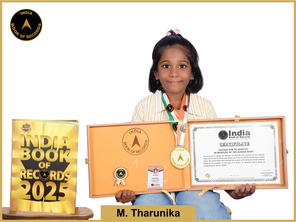 Fastest kid to identify 50 muscles of the human body