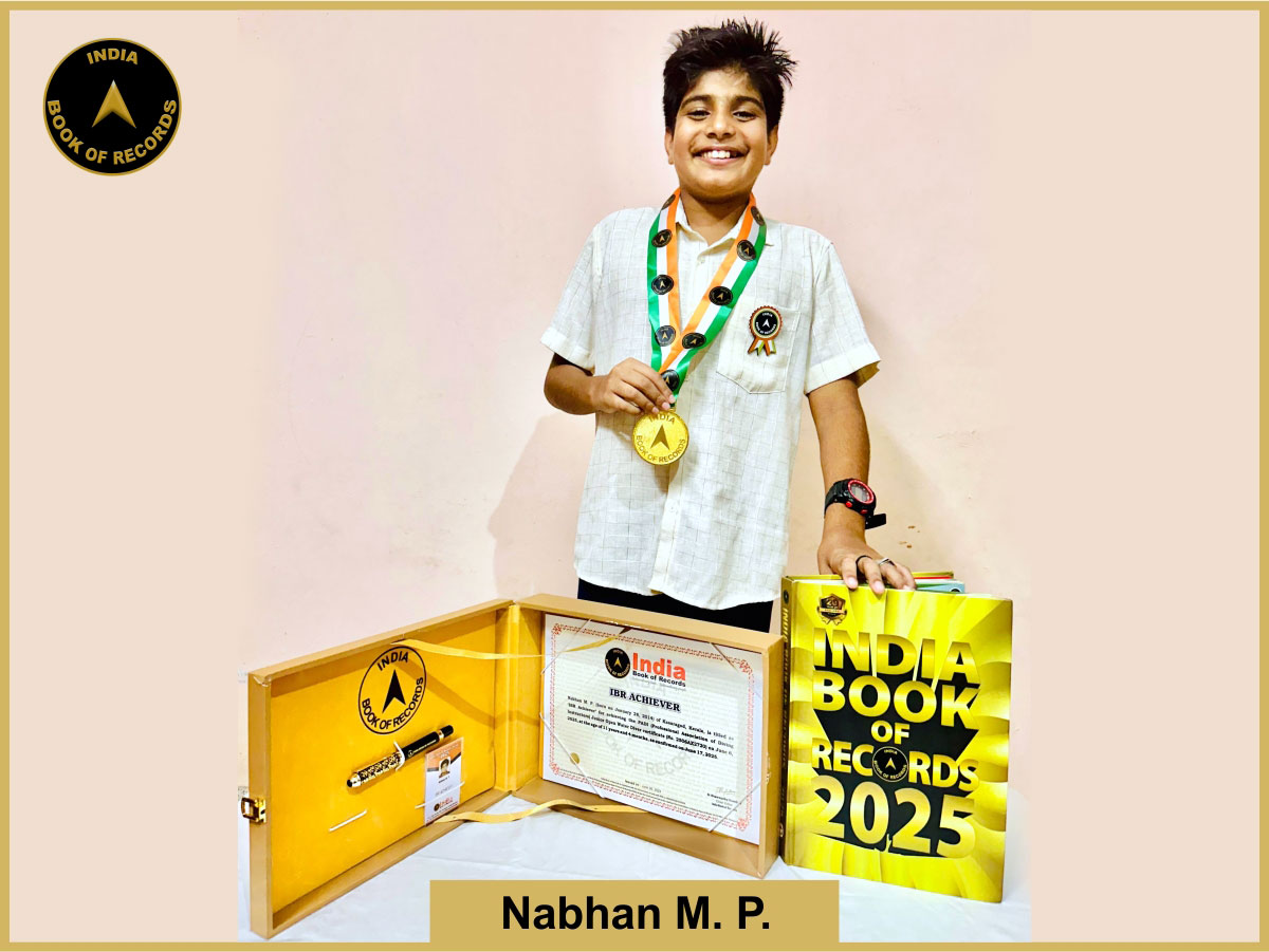 Nabhan M. P. - IBR Achiever