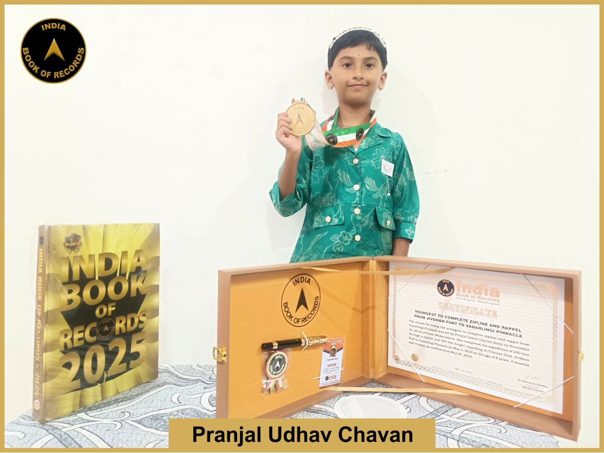 Youngest to complete zipline and rappel from Jivdhan Fort