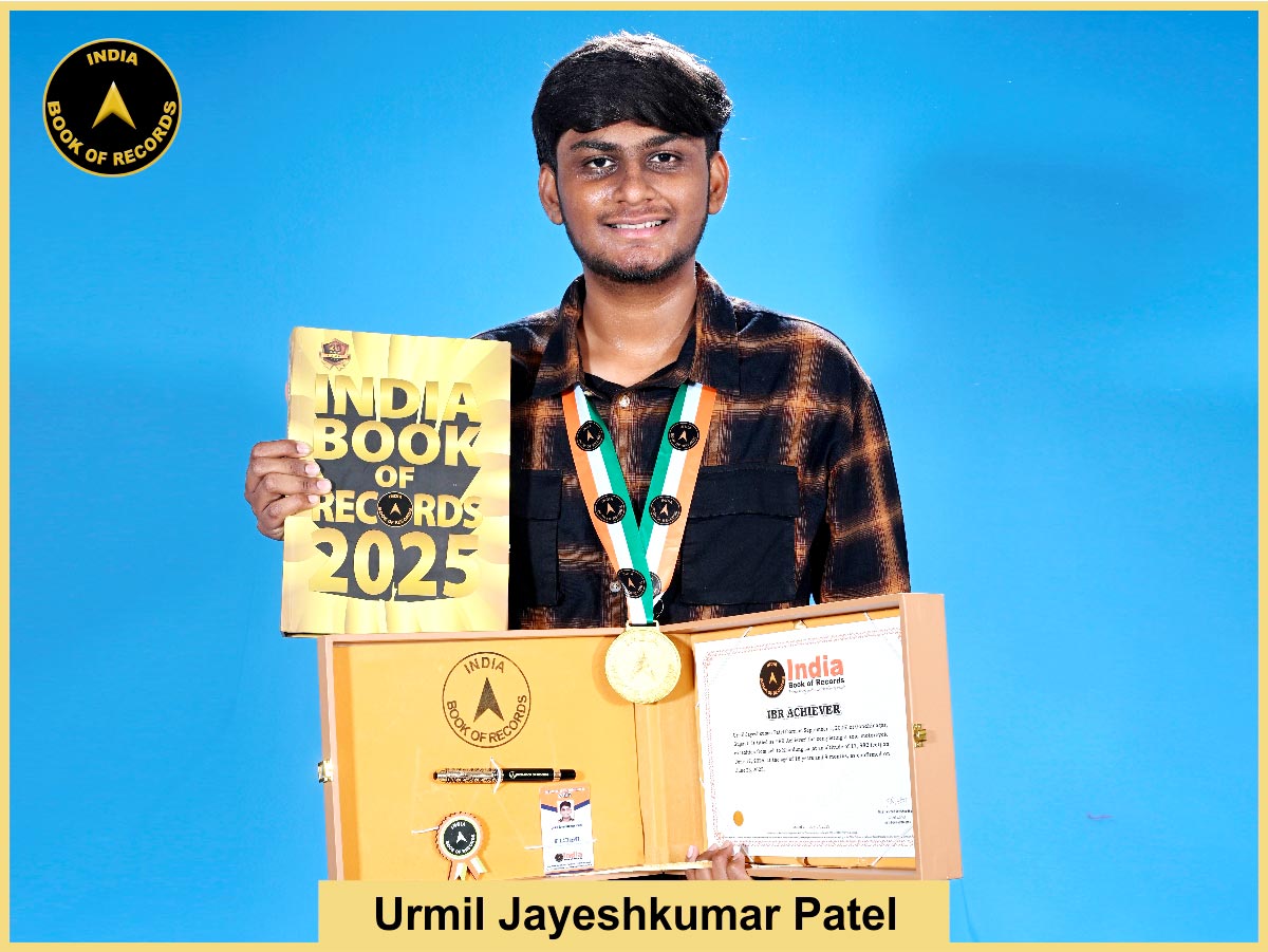 Urmil Jayeshkumar Patel - IBR Achiever
