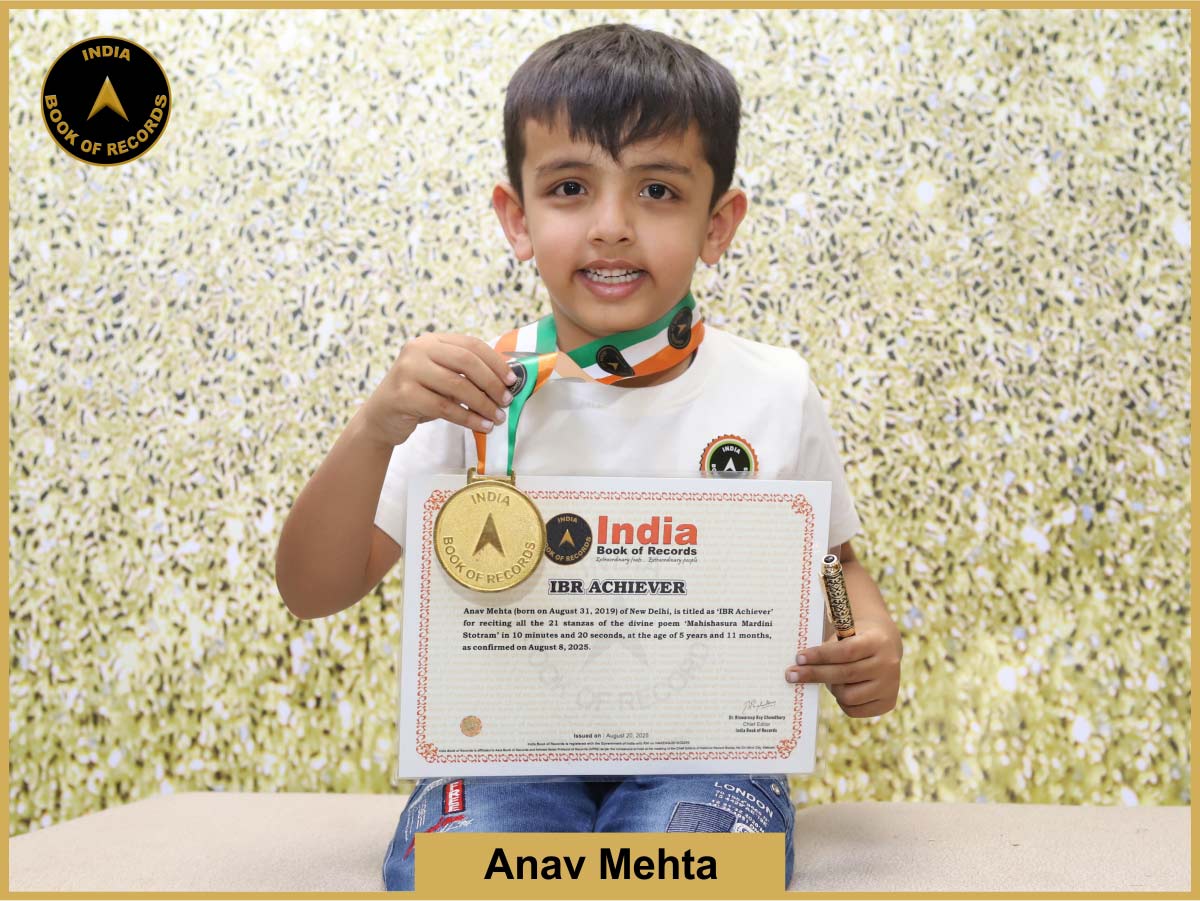 Anav Mehta - IBR Achiever