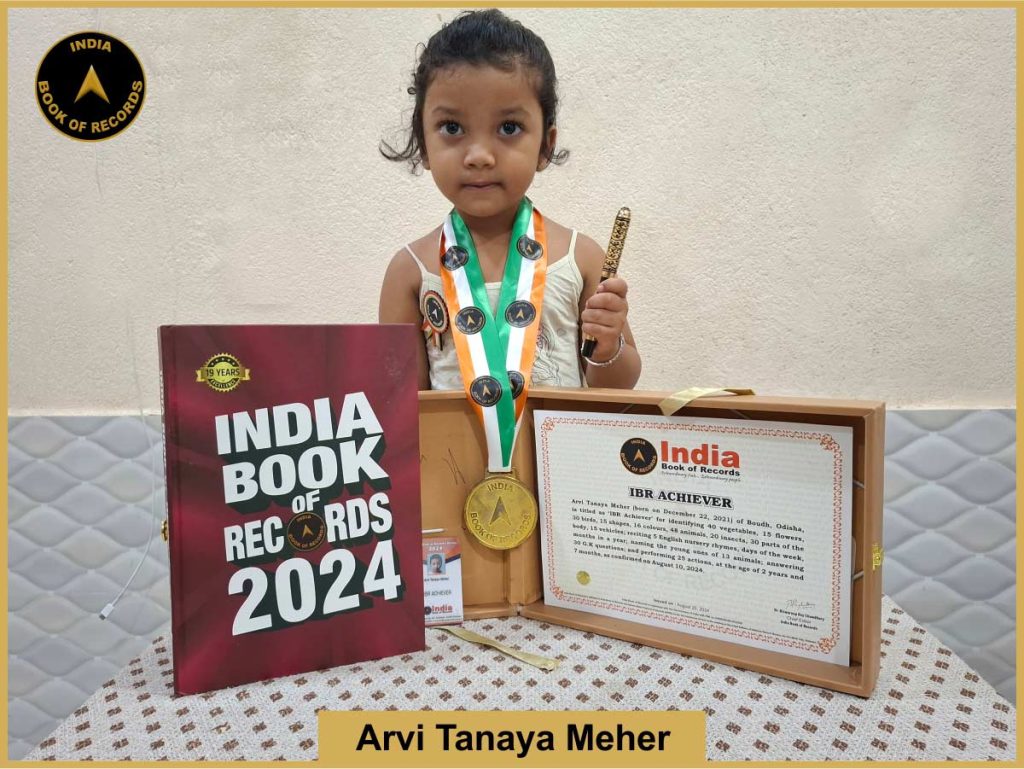 Arvi Tanaya Meher - IBR Achiever