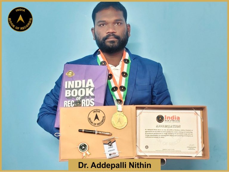 Dr. Addepalli Nithin - IBR Achiever