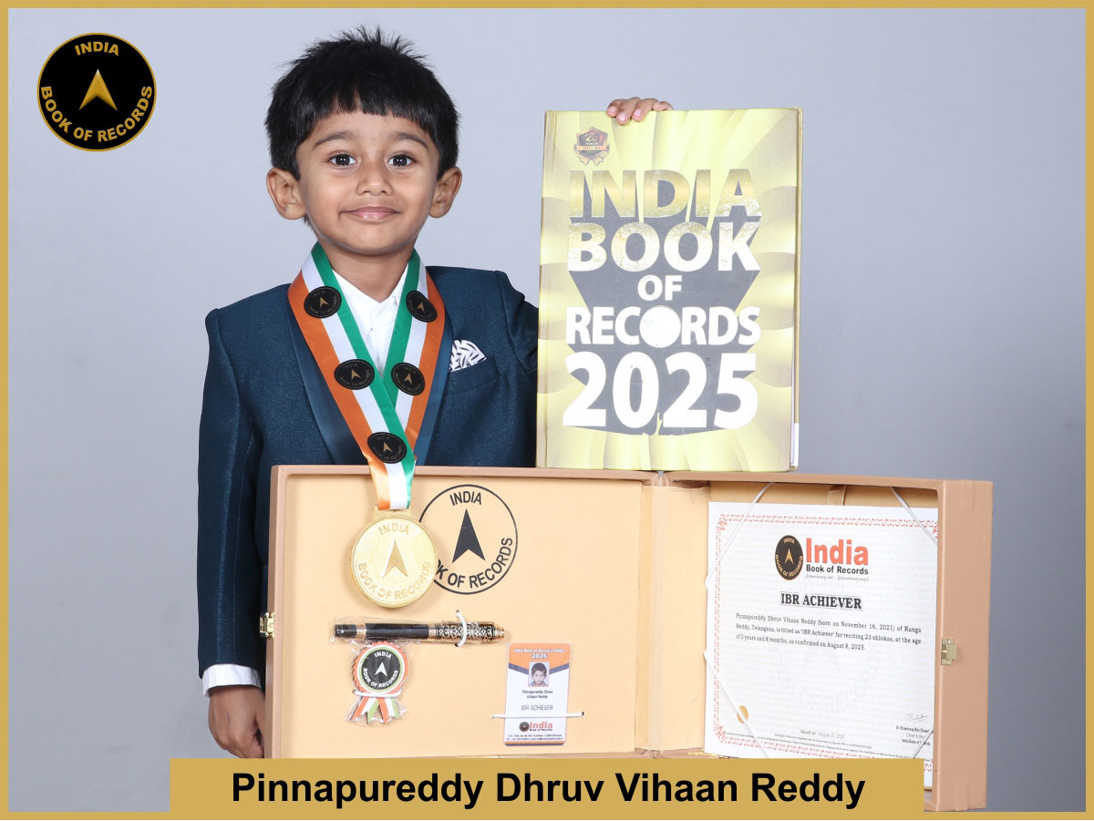Pinnapureddy Dhruv Vihaan Reddy - IBR Achiever