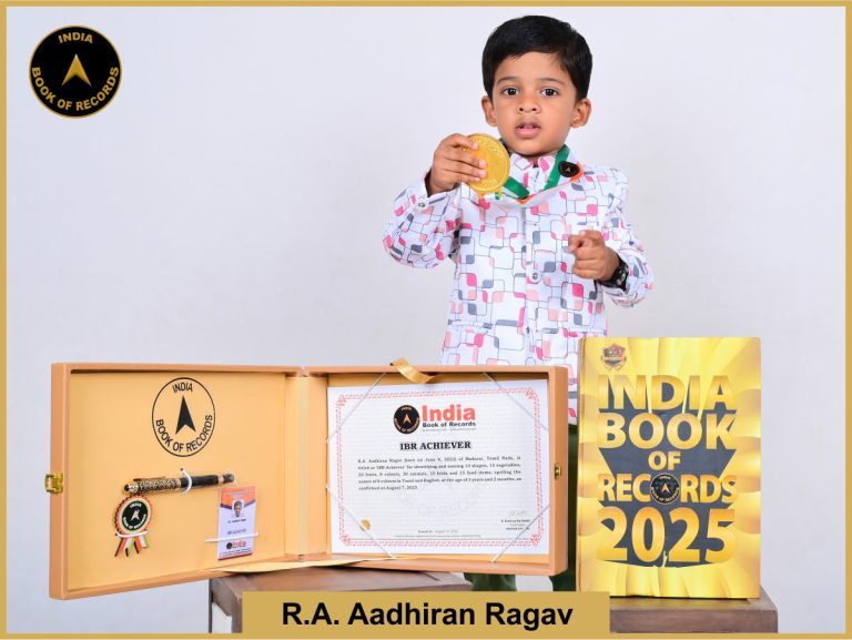 R.A. Aadhiran Ragav - IBR Achiever