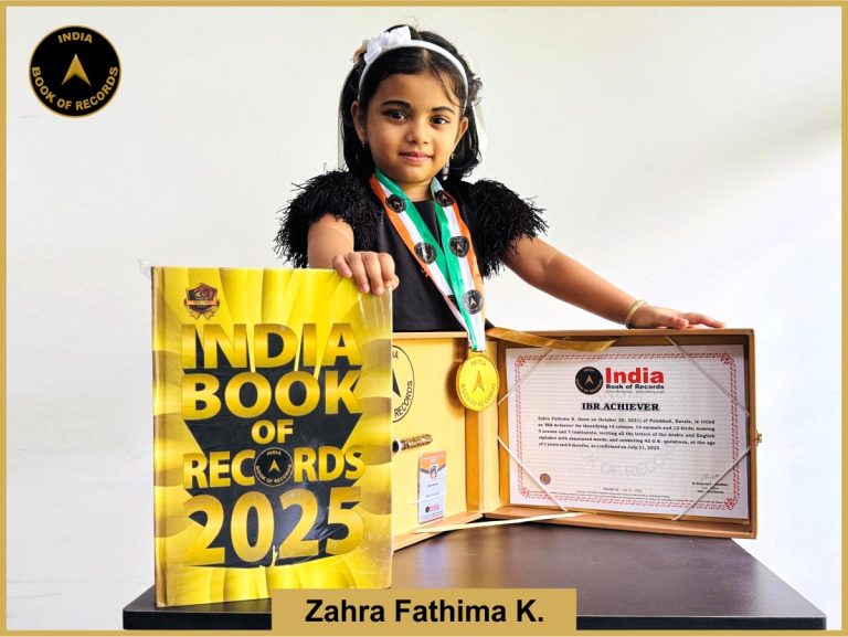 Zahra Fathima K. - IBR Achiever