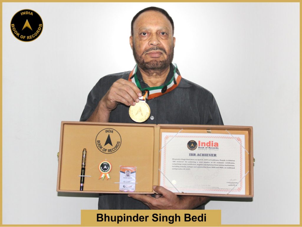 Bhupinder Singh Bedi - IBR Achiever