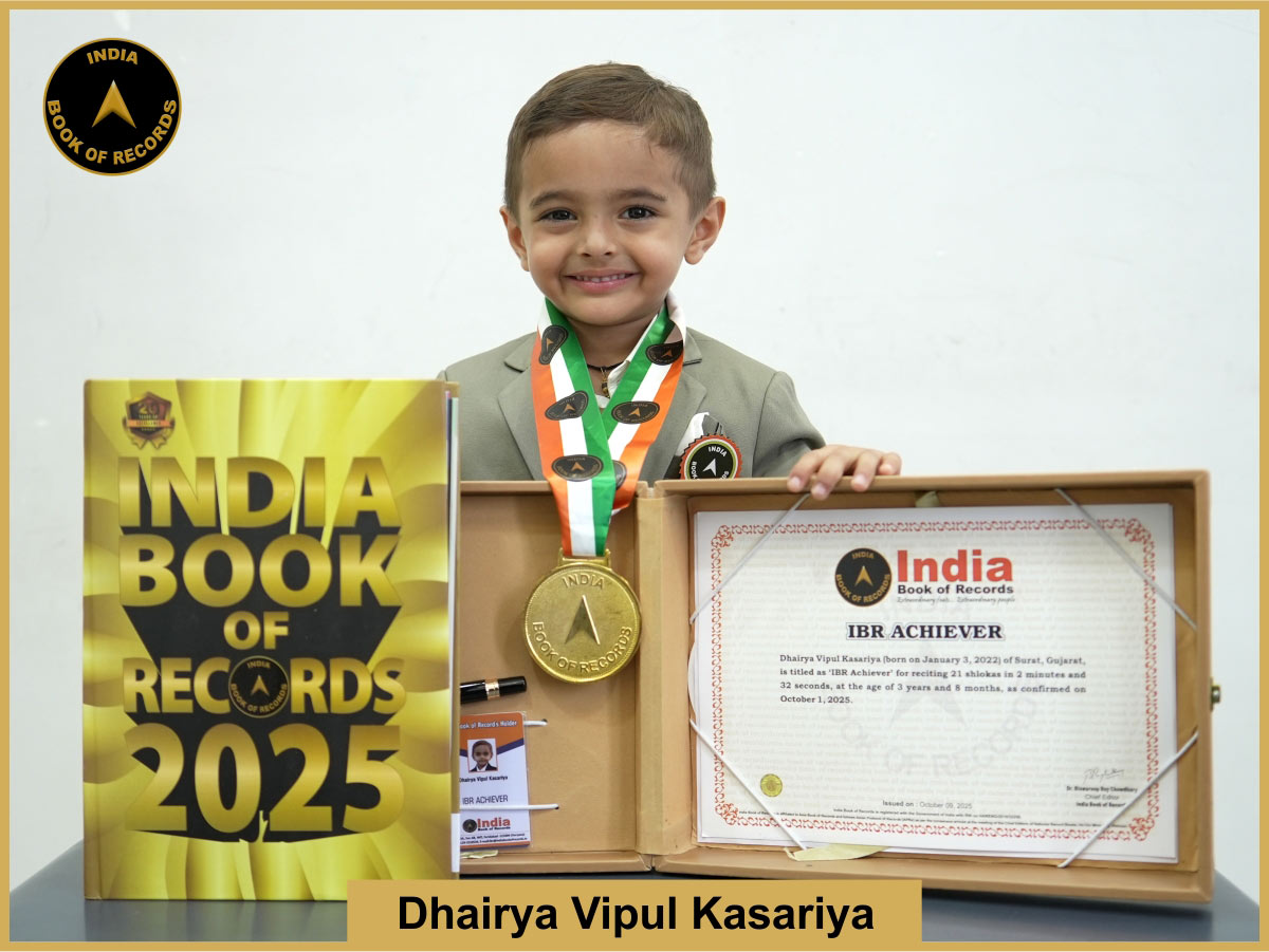 Dhairya Vipul Kasariya - IBR Achiever