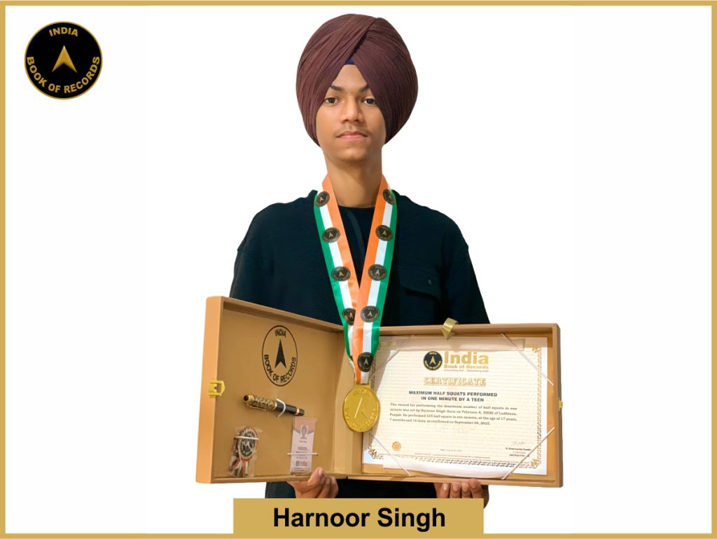 Maximum half squats performed in one minute by a teen