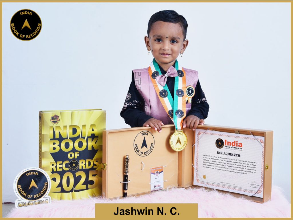 Jashwin N. C. - IBR Achiever