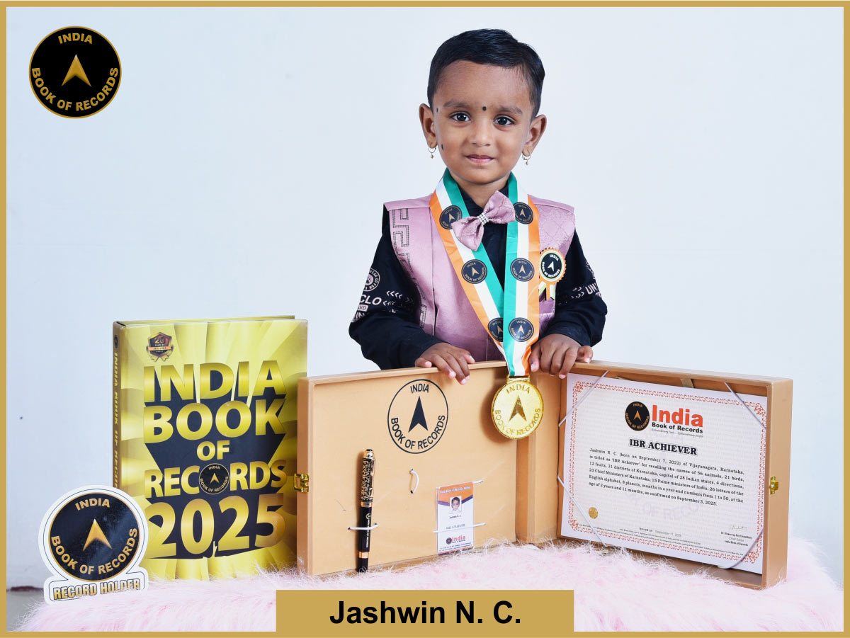 Jashwin N. C. - IBR Achiever