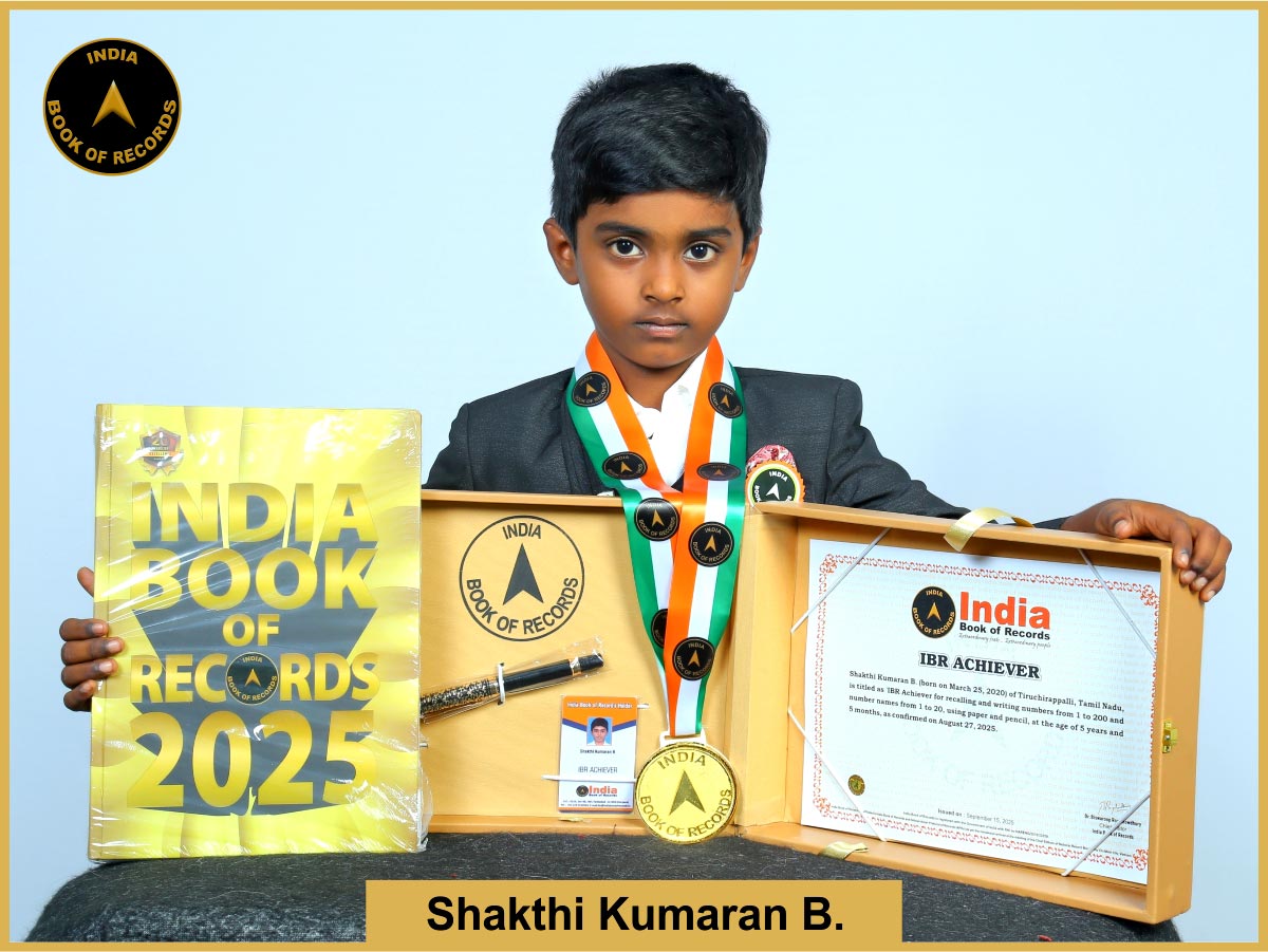 Shakthi Kumaran B. - IBR Achiever