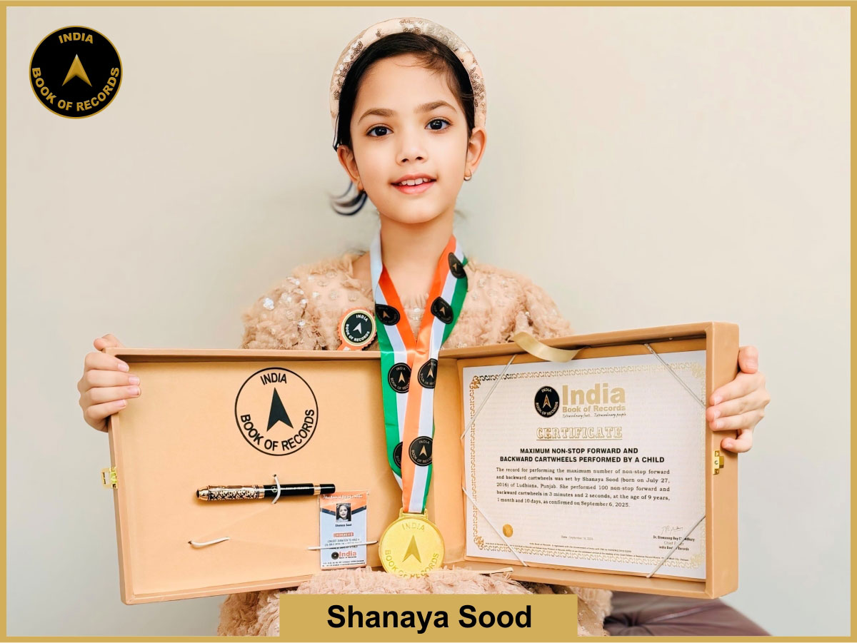 Maximum non-stop forward and backward cartwheels performed