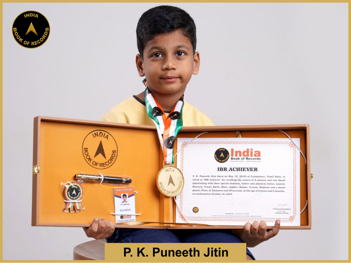 P. K. Puneeth Jitin - IBR Achiever