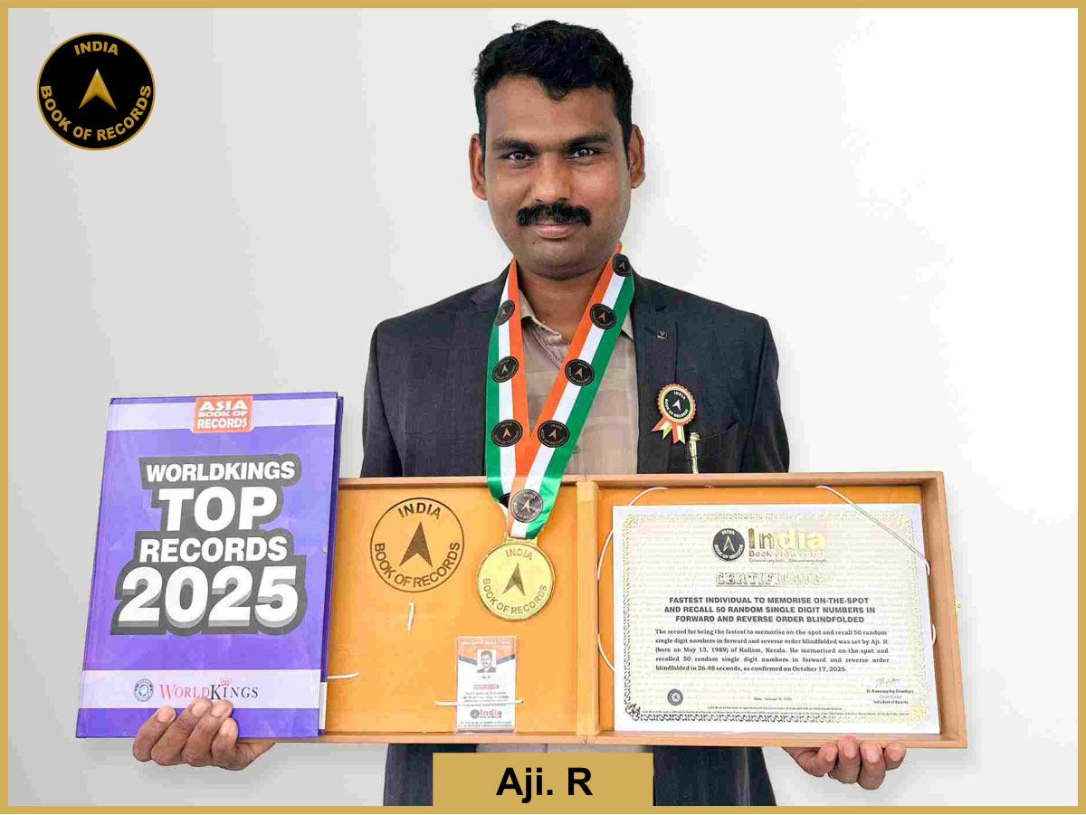 Fastest individual to memorise on-the-spot and recall 50 random