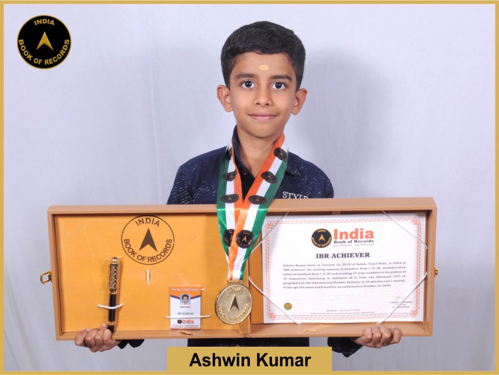 Ashwin Kumar - IBR Achiever