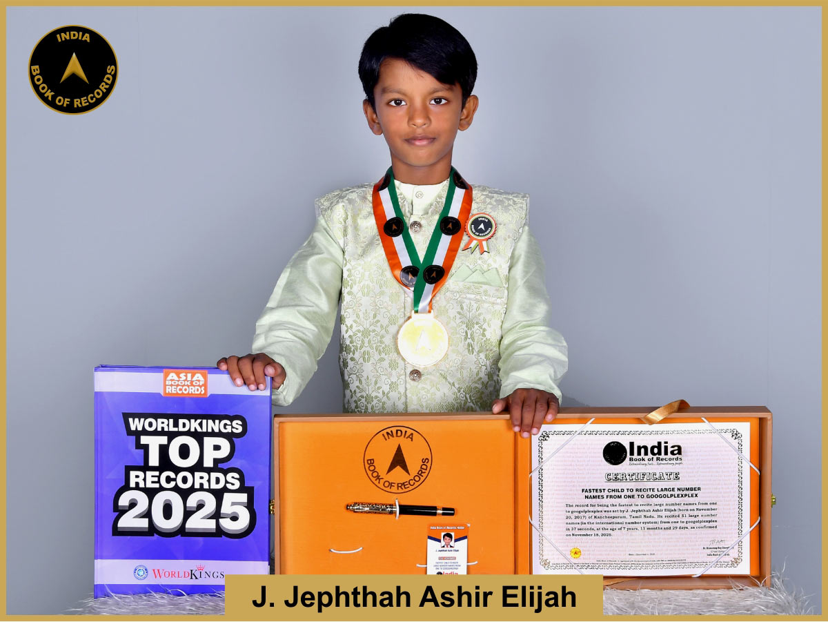 Fastest child to recite large number names from one