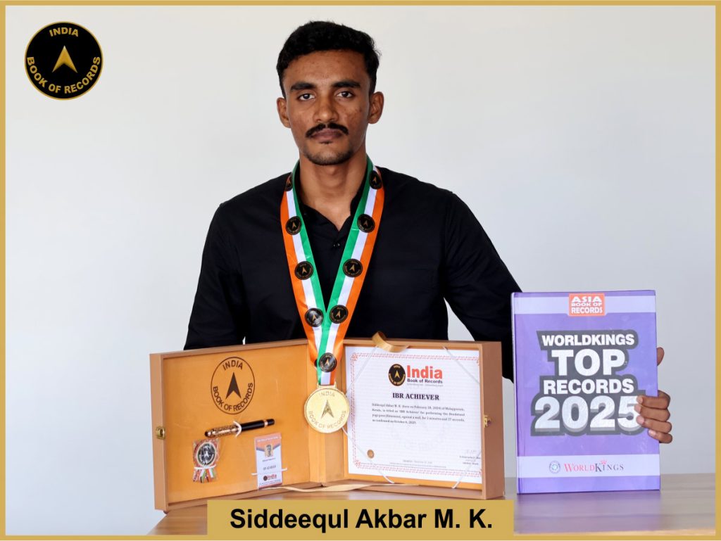 Siddeequl Akbar M. K. - IBR Achiever