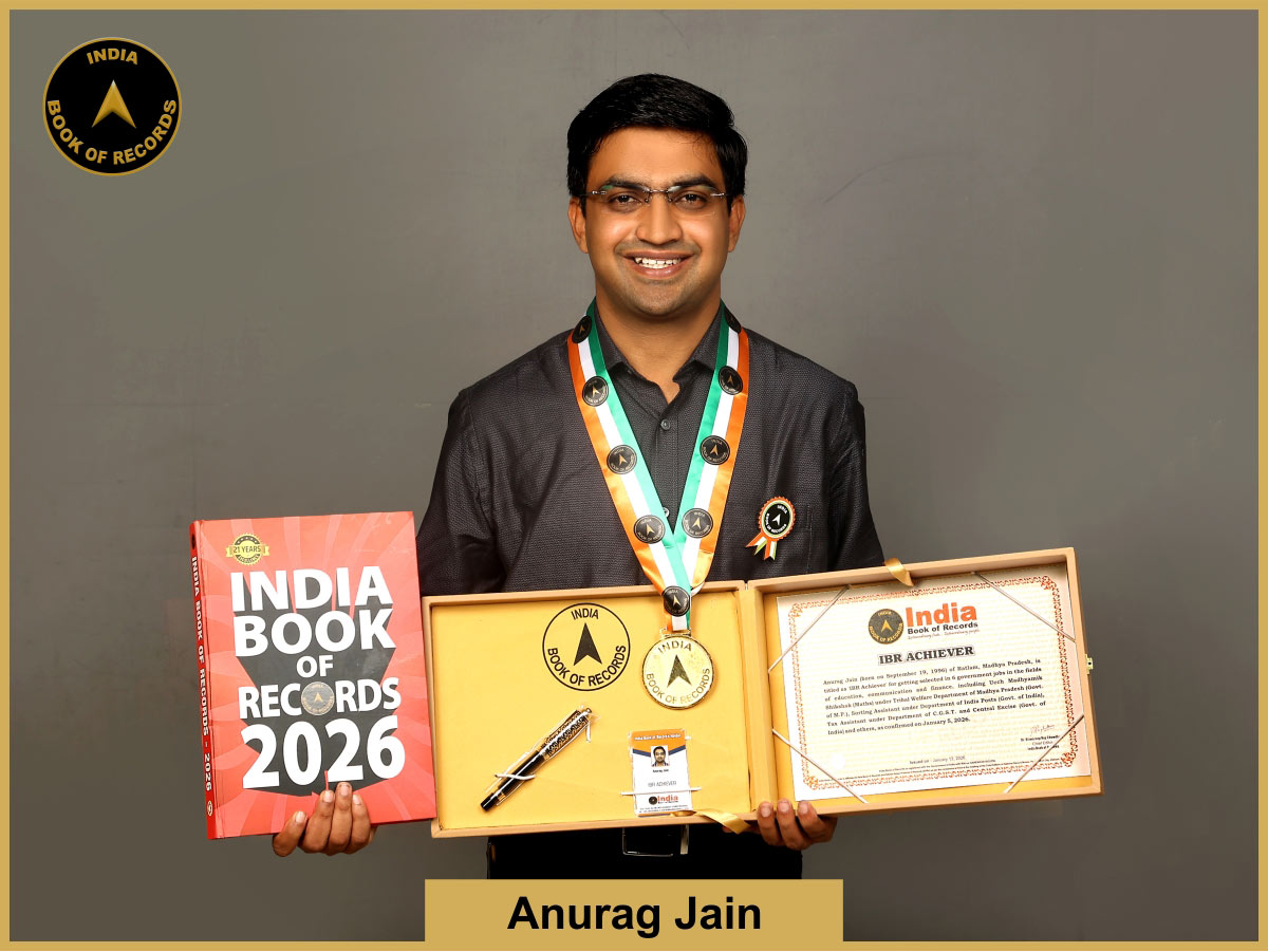 Anurag Jain - IBR Achiever - India Book of Records