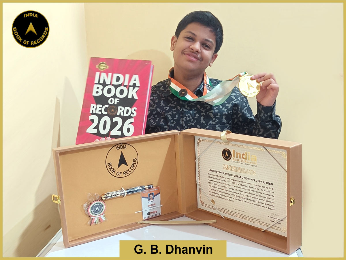 Largest philatelic collection held by a teen