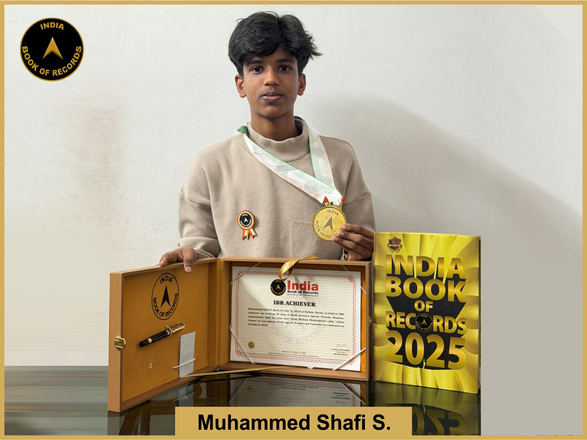 Muhammed Shafi S. - IBR Achiever