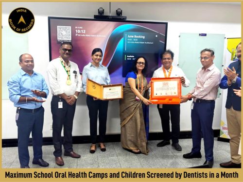 Maximum School Oral Health Camps and Children Screened by Dentists in a ...