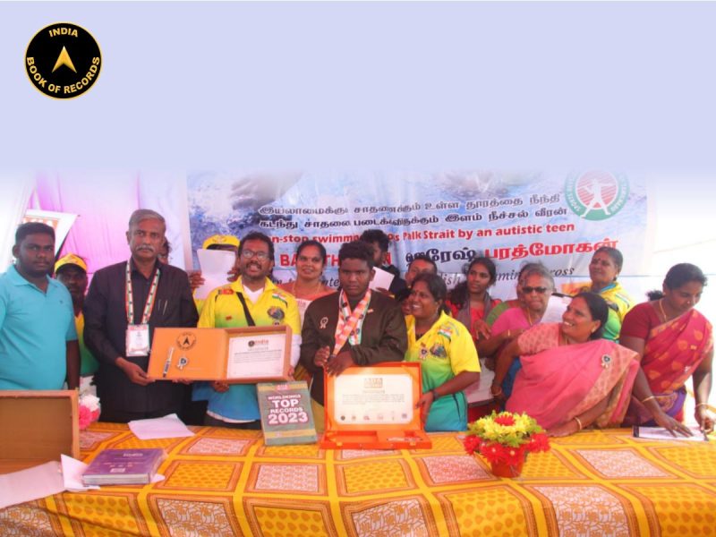Non-stop swimming across Palk Strait by an autistic teen - India Book ...